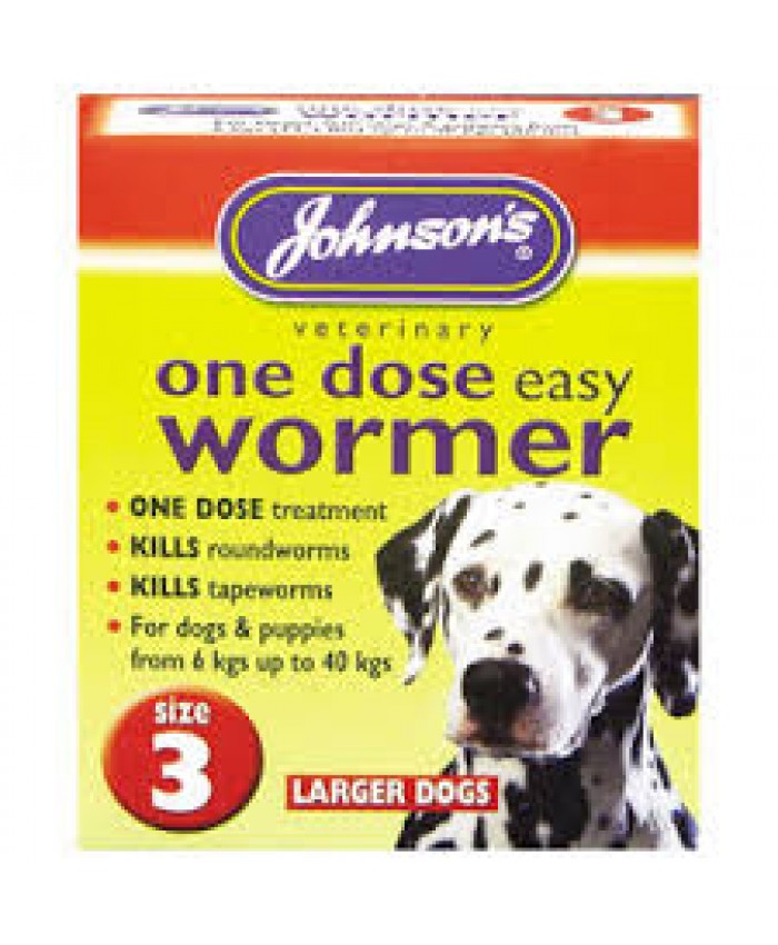Johnsons One Dose Easy Wormer Size 3